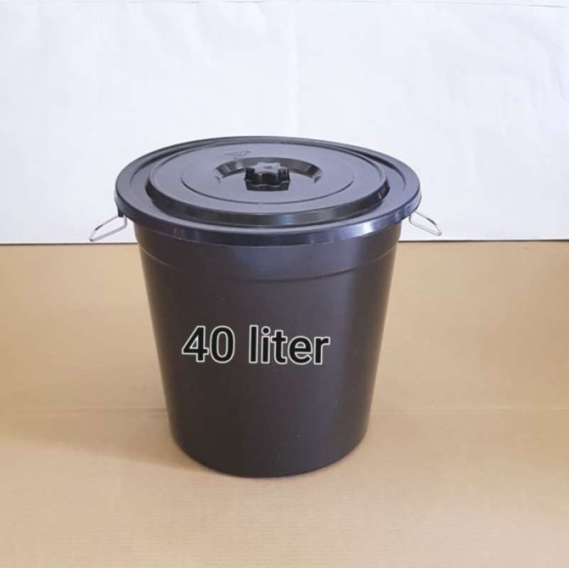 Promo Ember Plastik Abu 40 liter , Timba Air Plastik , Ember Air Tutup ...