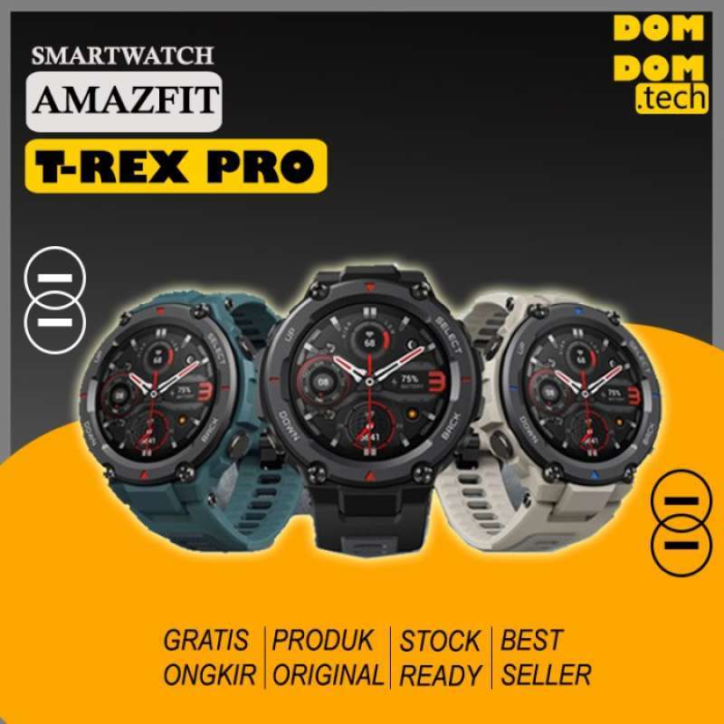 Jual Amazfit T-REX PRO Smart Watch Sport Military Grade AMOLED TREX PRO di Seller IsGone - Kapuk ...