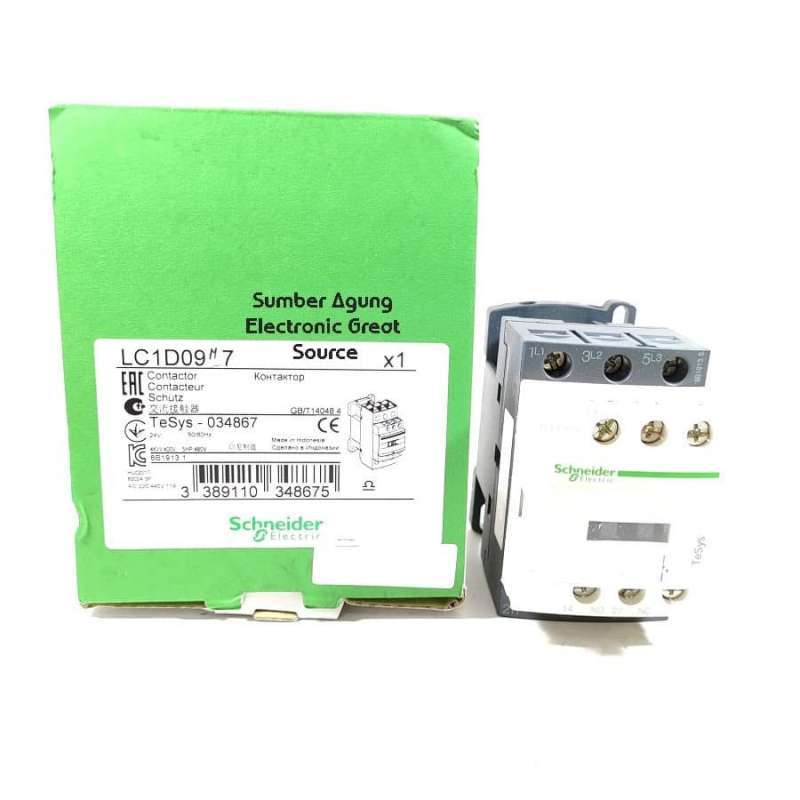 Jual LC1D09M7 LC1D09 Contactor 9A Schneider Electric Kontaktor Listrik ...