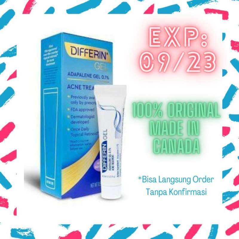 Promo Asli USA Differin Gel 15gr Adapalene 0.1% Obat Jerawat - 15gr ...