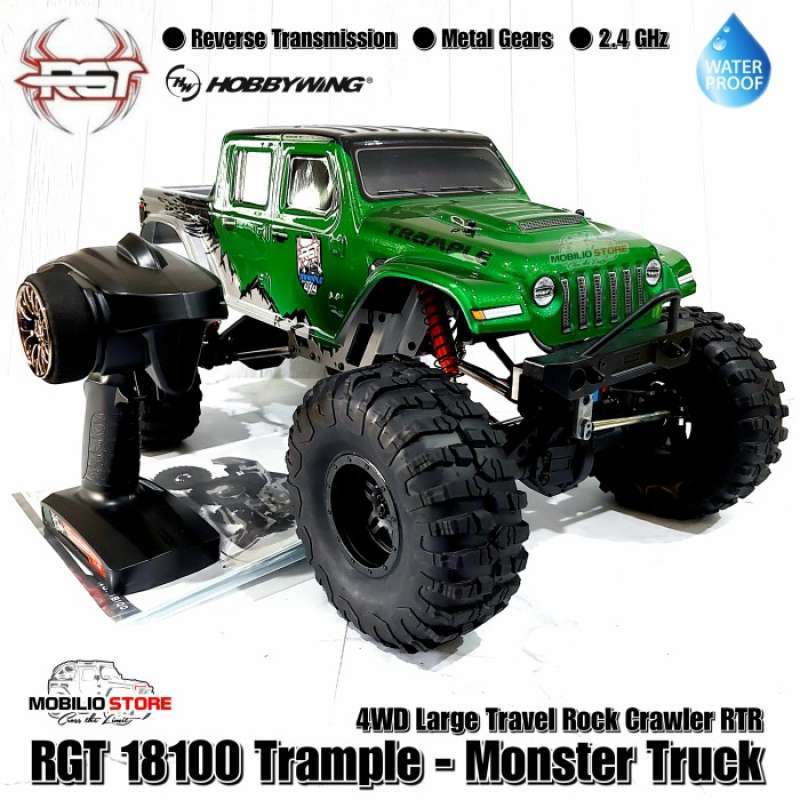 Promo RGT 18100 Trample Rock Crawler 4WD RTR 1/10 Scale RC Monster ...