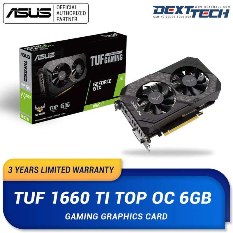 Jual Asus Tuf Gaming Geforce® Gtx 1660 Ti Evo Top Edition 6gb Gddr6 Di ...