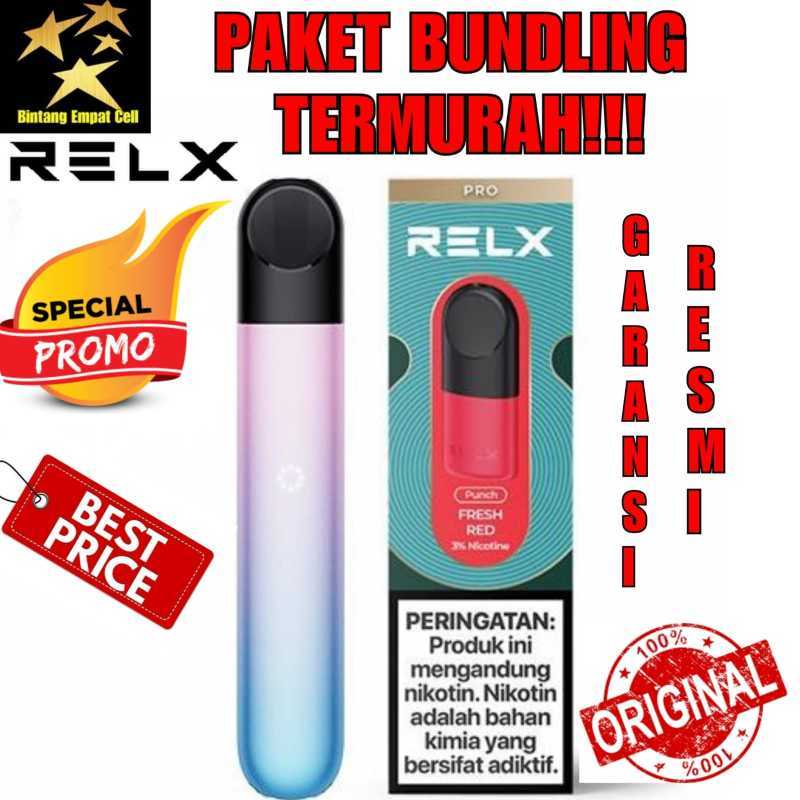 Jual Promo Paket Bundling Relx Infinity Essential Plus Pod Original - Device+pods Essential ...