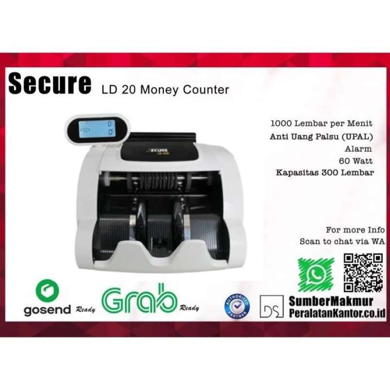 Jual Alat Hitung Uang Mesin Penghitung Uang Secure Ld 20 Money Counter Anti di Seller Eudora ...