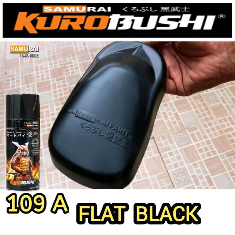 Jual 109a Flat Black Samurai Paint Black Doff 400ml Cat Semprot Pylox ...