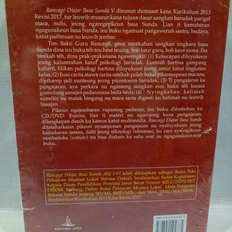 Jual Rancage Bahasa Sunda Kelas 5 Sd Di Seller Toko Al El Kinan - Turangga, Kota Bandung | Blibli