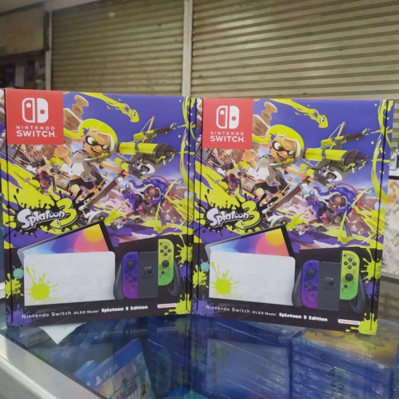 Promo Nintendo Switch OLED Splatoon 3 Edition Diskon 23% di Seller ...