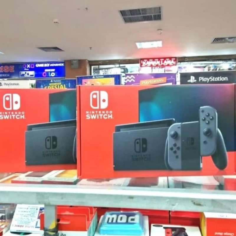Jual Nintendo Switch Console grey V2 new console grey HAC-001(-01) di ...