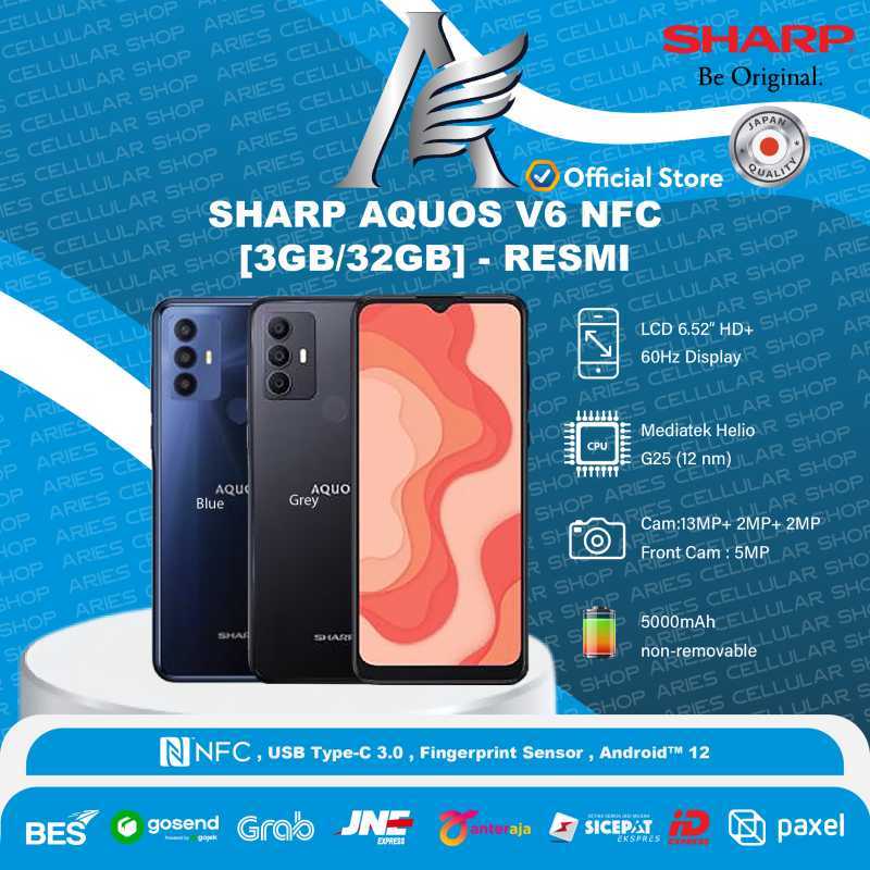 Jual Sharp Aquos V6 3/32 Gb Nfc Garansi Resmi - Grey Di Seller Acs ...