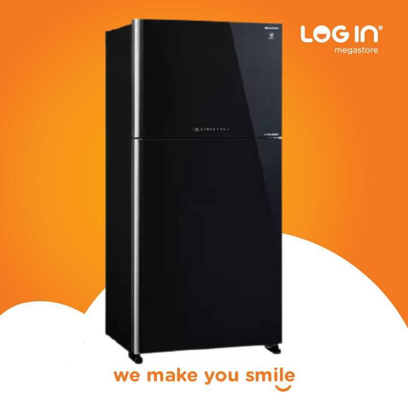 Jual Sharp Kulkas 2 Pintu Mega Freezer SJIG863PGBK 550 Liter Black di ...