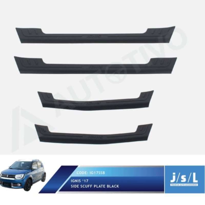 Jual Suzuki Ignis Side Scuff Plate Black JSL / Sillplate Samping Hitam ...