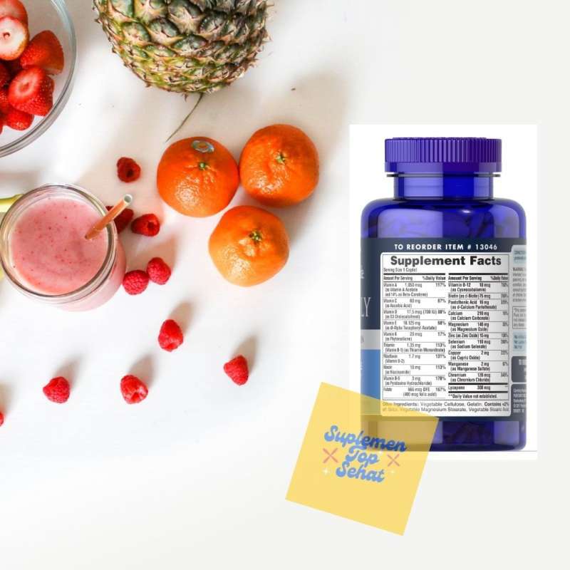 Jual ORIGINAL Puritan Pride One Daily Men's Multivitamin 100 Capsules ...