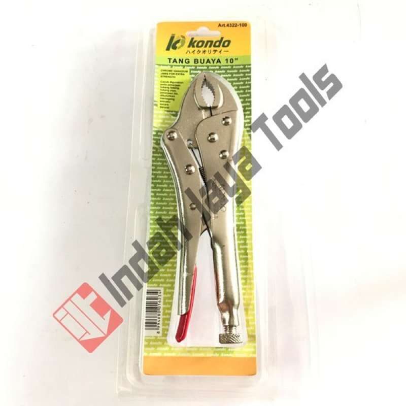 Jual Tang Buaya Bengkok KONDO 10 Inch - Vice Grip Jepit Locking Pliers ...