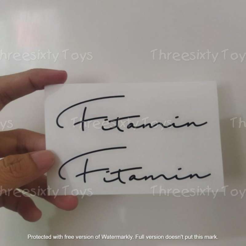Jual CUTTING STICKER FRAME SEPEDA FITAMIN SIGNATURE TANDA TANGAN ...