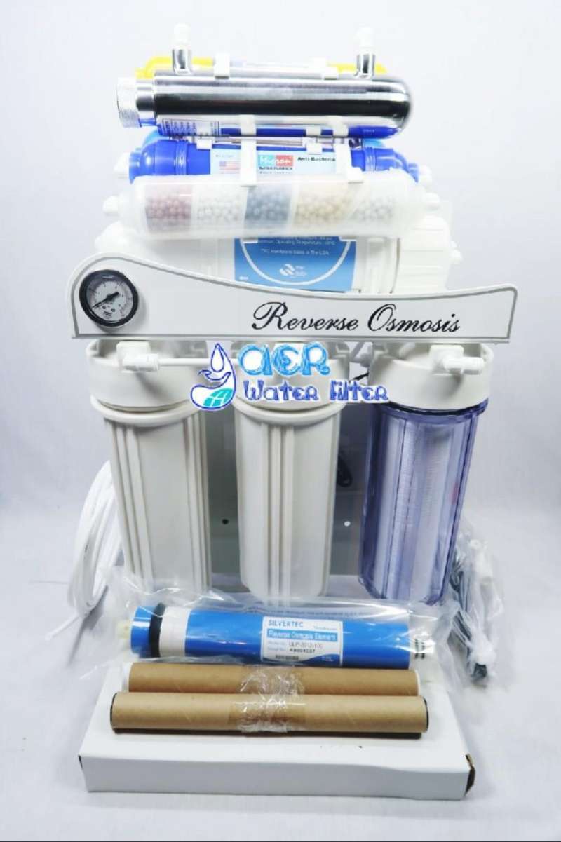 Jual Mesin Filter Air Minum RO 10 STAGE 100 GPD + UV +Alkali di Seller AER WATER SHOP - Rungkut ...