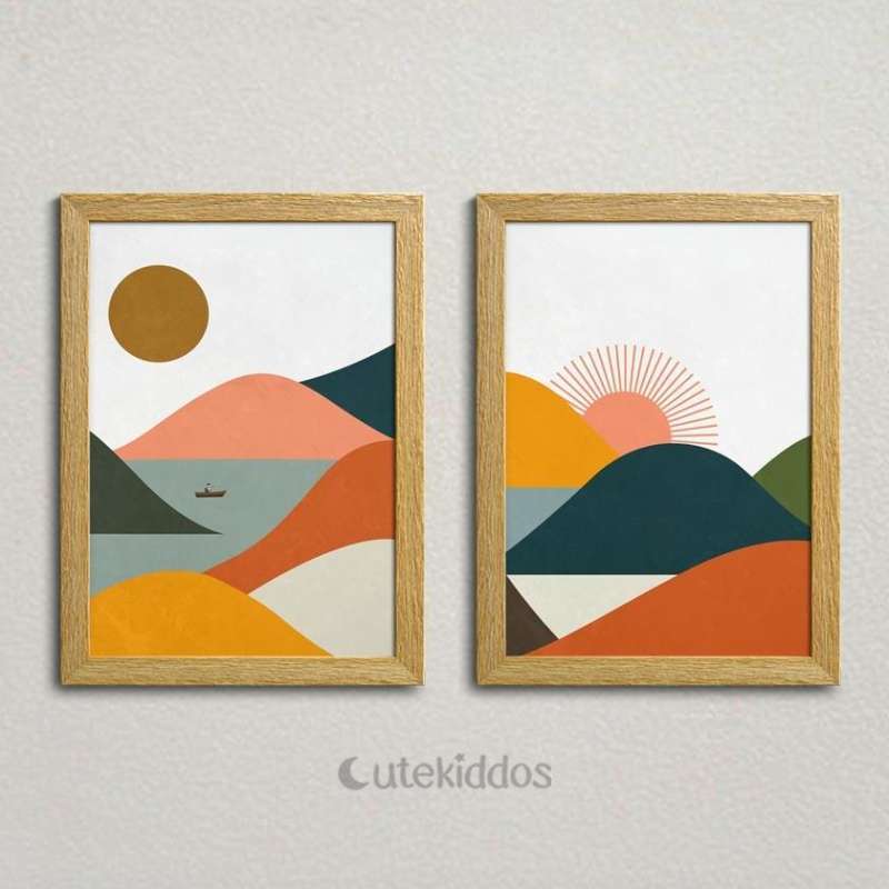 Jual Hiasan Dinding Modern Simple Abstrak Minimalis Aesthetic Wall ...