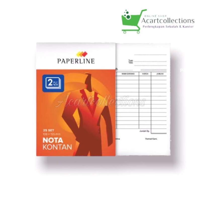 Jual NOTA KONTAN 2 PLY SATUAN - Biru di Seller Acartcollections - Kab ...