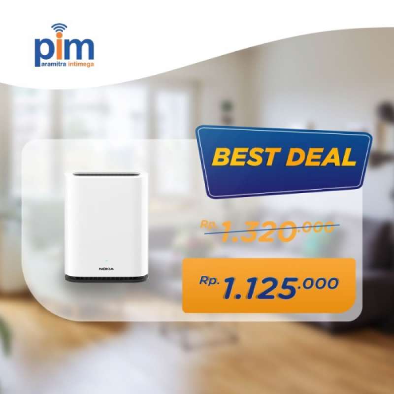 Promo Nokia Wifi Beacon 1 Mesh Router Resmi - Access Point - Extender ...