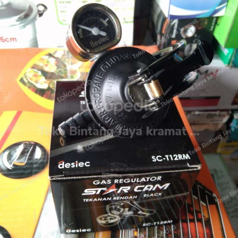 Jual regulator gas starcam meter tekanan rendah type SC-T12RM black ...