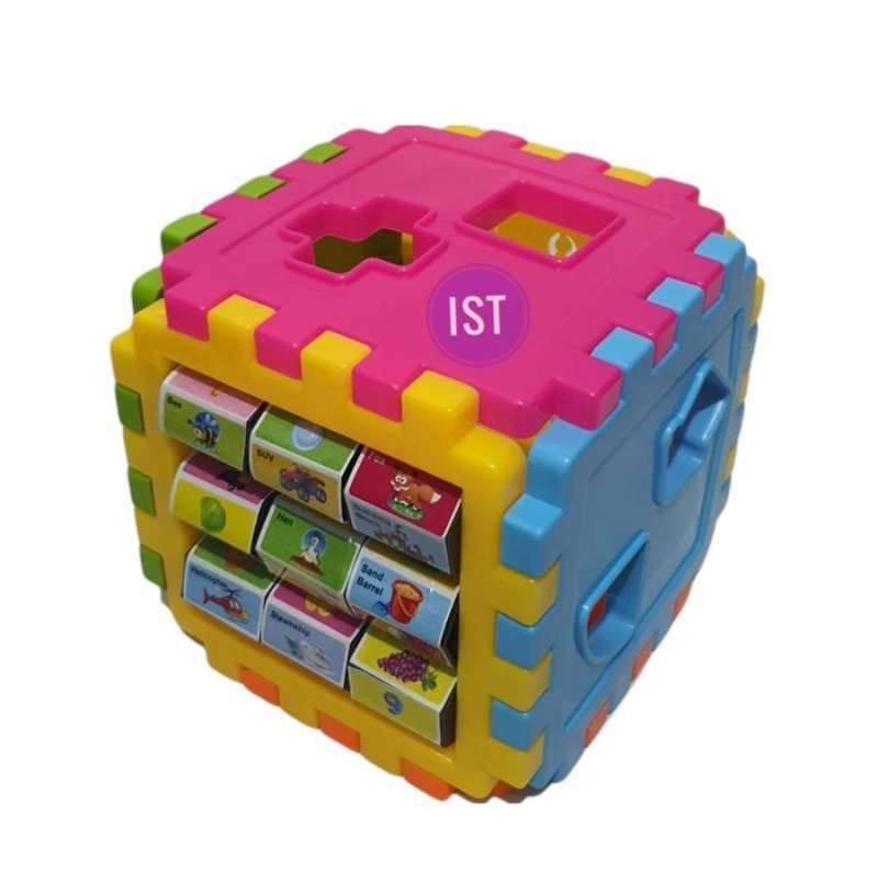 Jual Mainan Anak Kotak Kubus Pintar Kreatifitas Edukasi Warna Warni 777 ...