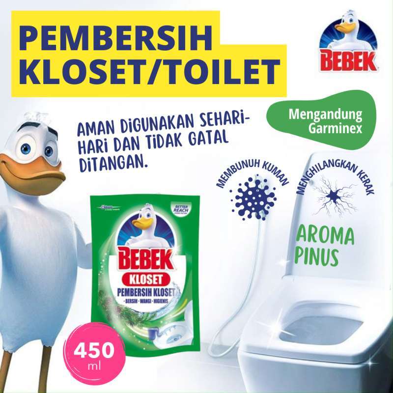 Jual Bebek Kloset Pinus Pouch 450ml - Pembersih Noda Toilet Closet WC ...