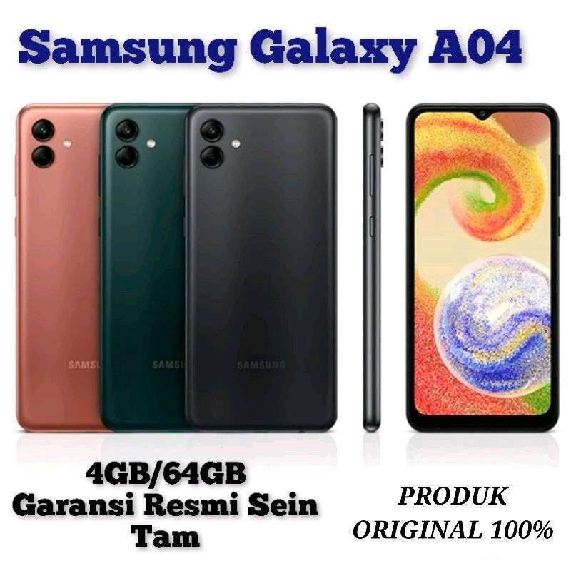 Promo Samsung Galaxy A04 Ram 4/64gb Garansi Resmi Diskon 3% Di Seller ...