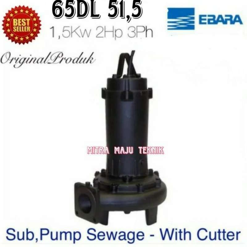 Jual Pompa Ebara 65DL51.5 2HP 380V Pompa Celup Air Kotor Sewage Limbah ...