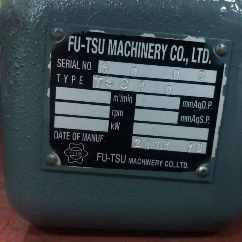 Jual Root Blower Fu Tsu Tsc 80 3 Root Blower Di Seller Mitra Maju ...