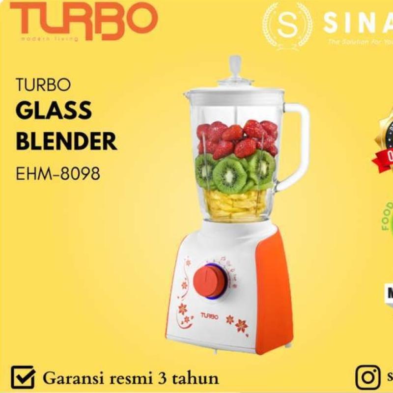Jual TURBO GLASS BLENDER KACA 2L 2 L EHM-8098 EHM8098 - MERAH di Seller Sinar 66 - Sinar 66 ...
