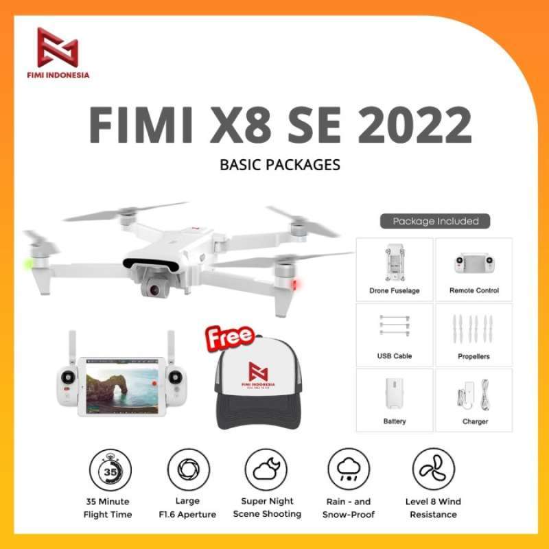 Jual Fimi X8 Se 2022 Drone Rc 10Km 48Mp 1/2 4K 3-Axis Gimbal Camera Gps di Seller Ramonaa Shop ...