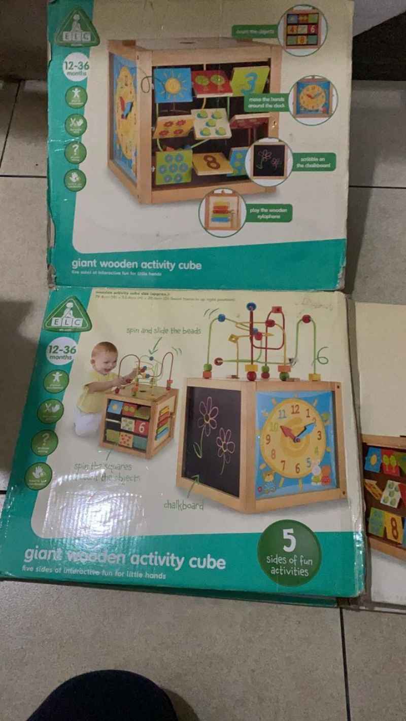 Jual Mainan Edukasi Giant Wooden Activity Cube ELC 100% Original di ...