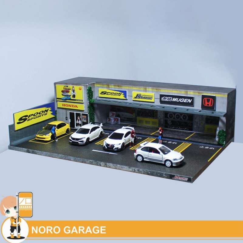 Promo Diorama Car Repair Shop Honda. Hot Wheels, MiniGT,Tomica. Skala 1 ...