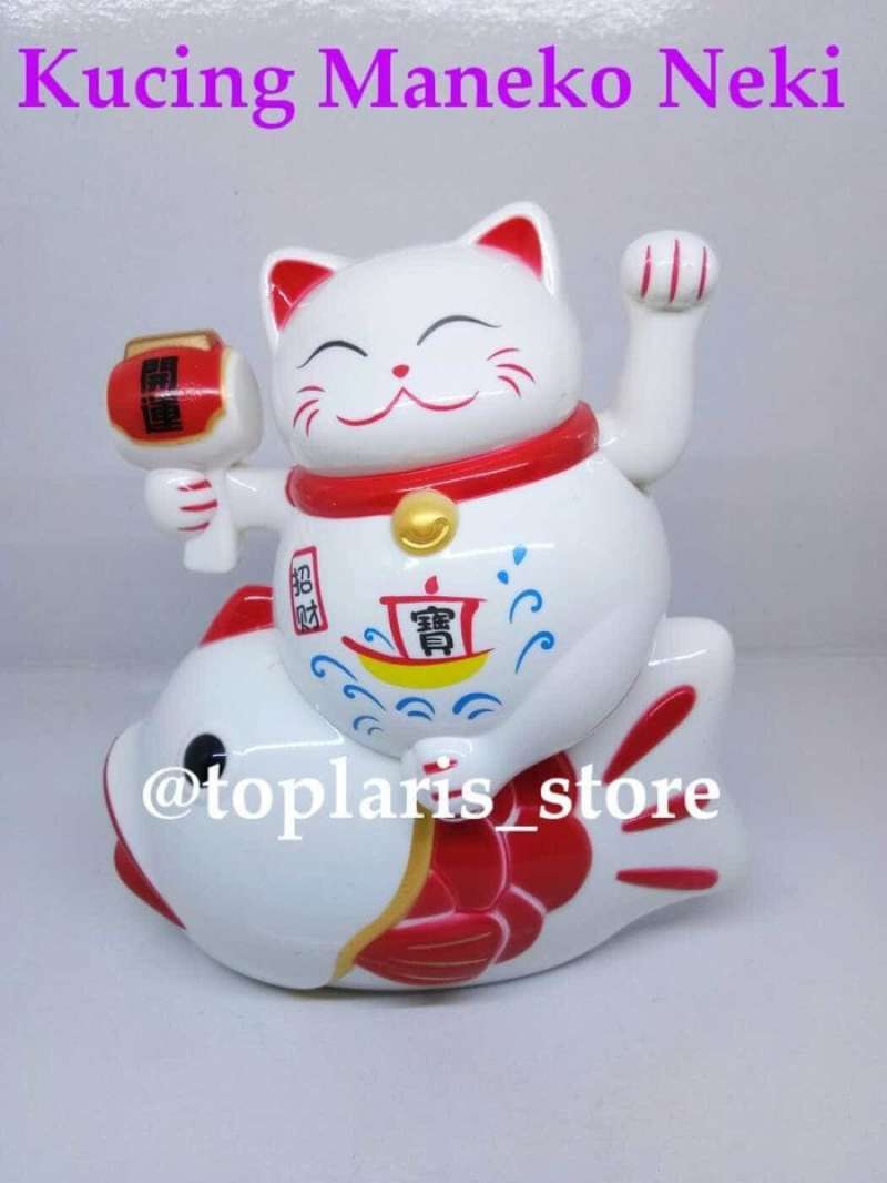Jual Kucing Maneko Neki Hoki Rejeki Duduk Ikan - EMAS di Seller REGANS ...