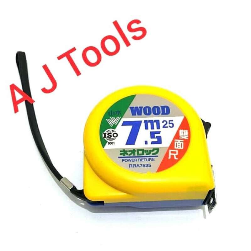 Jual Alat Ukur Meteran / Measuring Tape / Tape Measure Merk Wood 7,5 ...