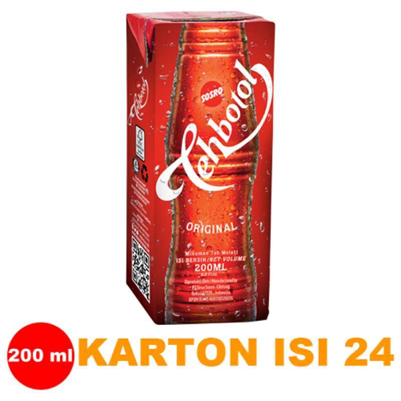 Promo TEH BOTOL SOSRO Kotak ORIGINAL [200 mL/ 24 pcs] Diskon 14% di ...