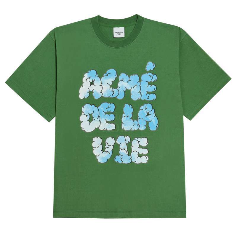 Jual Acme De La Vie Adlv Rainbow Cloud Logo T-shirt Green Di Seller ...