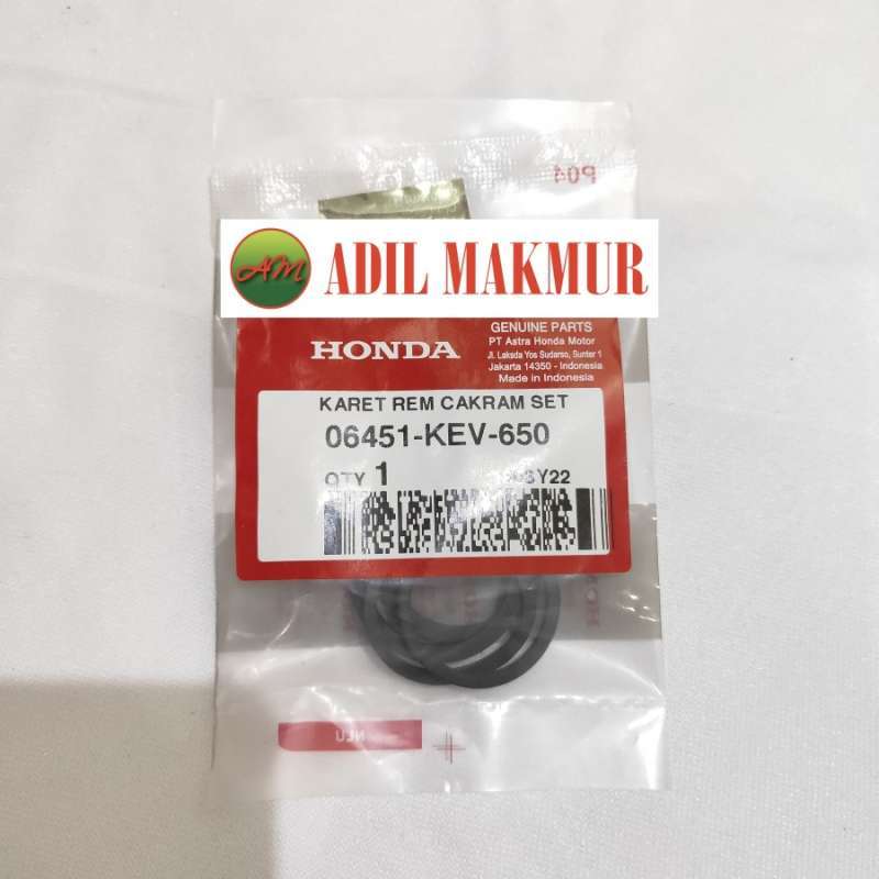 Jual SEAL SIL KARET ORING SET DOUBLE PISTON KALIPER CALIPER REM DEPAN 06451-KEV-650 KARISMA ...