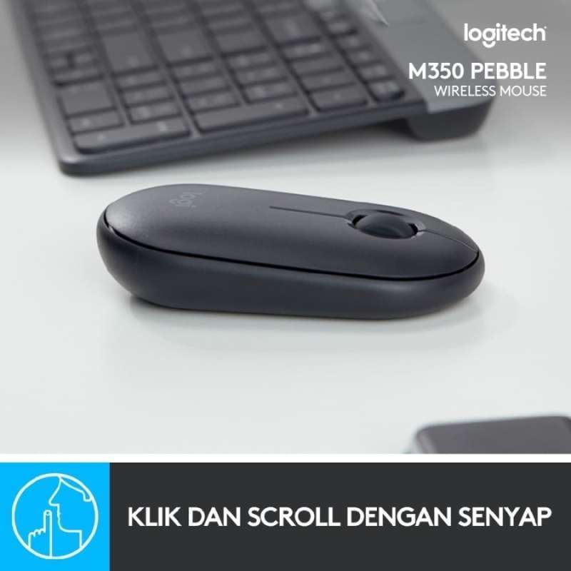 Jual Logitech Pebble M350 Mouse Wireless Bluetooth Slim Silent Original ...