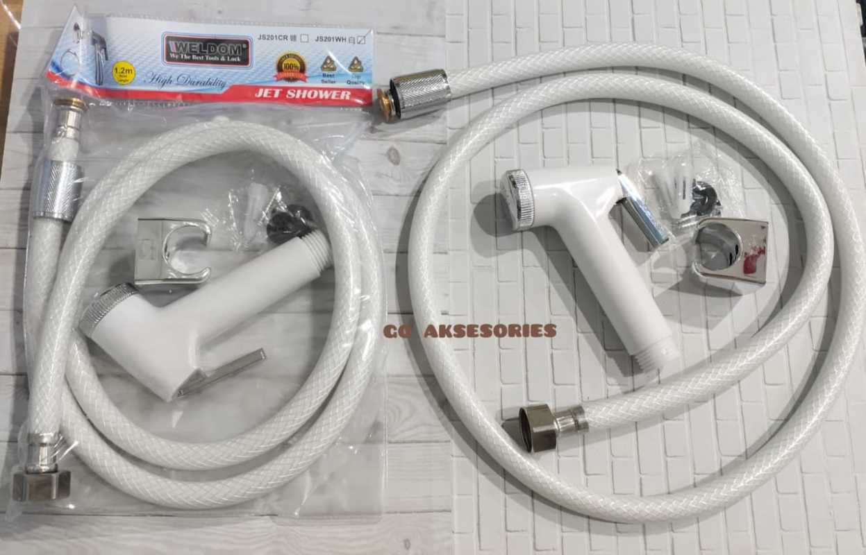 Jual Jet Shower Toilet / Shower Semprot / Jet Chrome Weldom - Putih Di ...