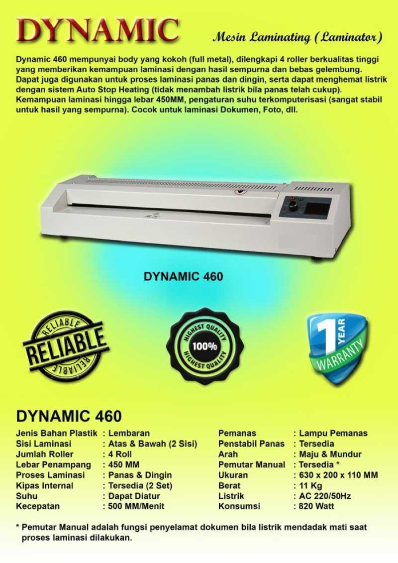 Jual Mesin Laminating Dynamic 460 Garansi Resmi Di Seller Tronika ...
