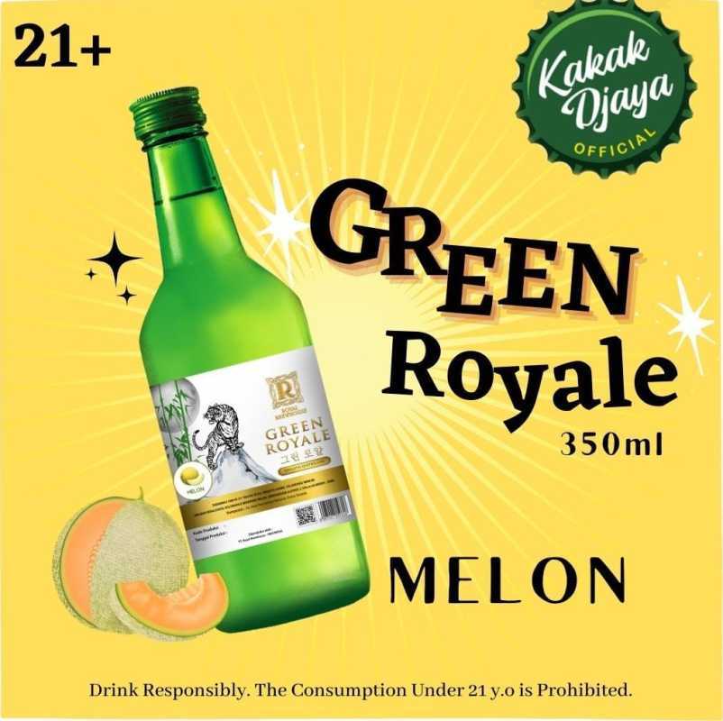 Jual Royale Brewhouse Melon Green Royale soju 350ml royal melon soju ...