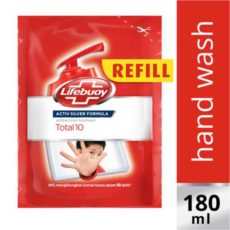 Jual Lifebuoy Refill Value Pack Total 10 Handwash [180 Ml] Di Seller ...