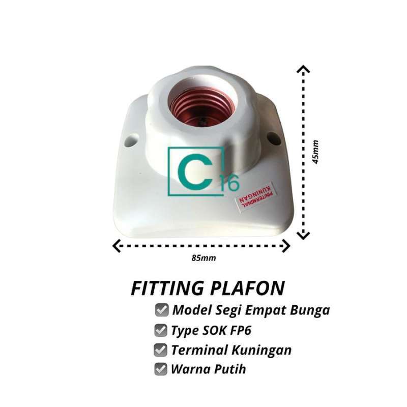 Jual Fitting Plafon Listrik Berbagai Varian Fitting Plafon Tempel di ...
