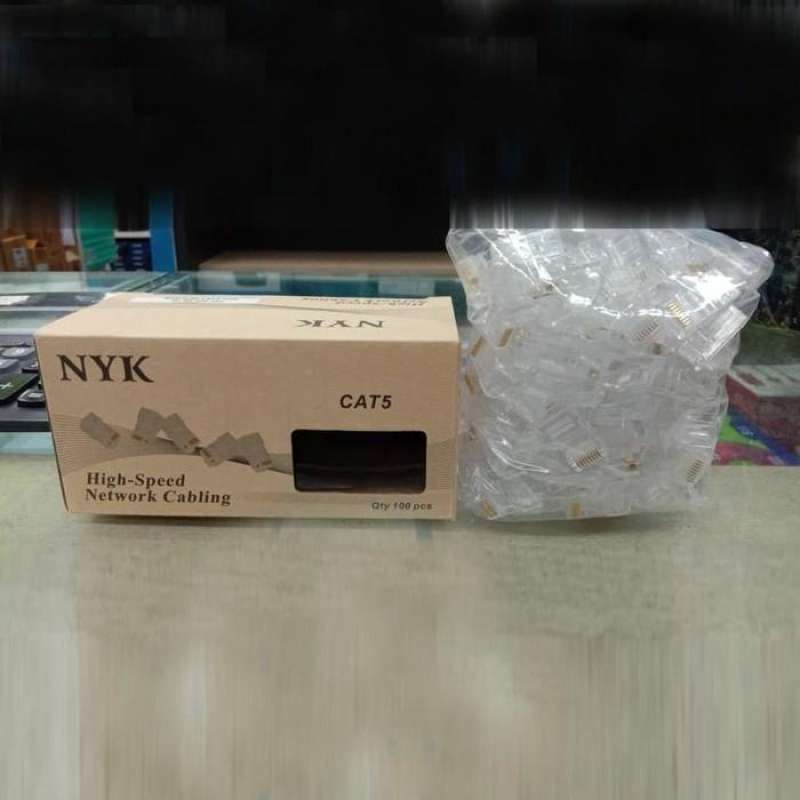 Jual Nyk Connector Rj45 Cat5 Konektor Isi 100pcs - Nyk-rj45-cat5-utp Di Seller Greatwest ...