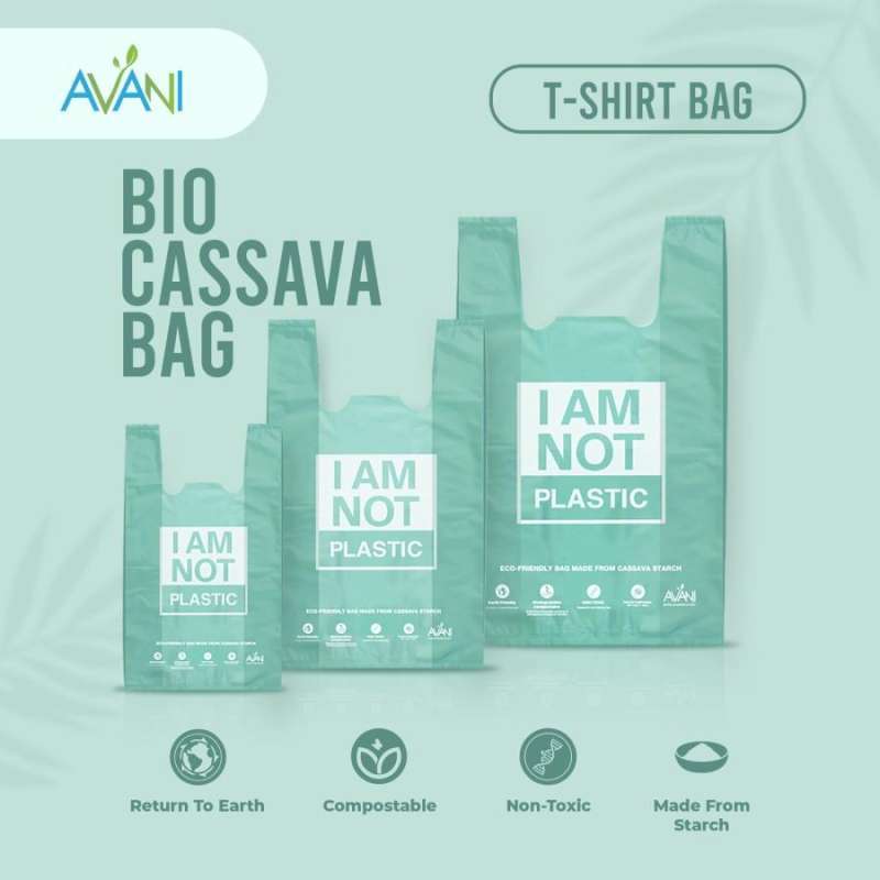 Jual Cassava Bag Medium - Kantong Kresek Ramah Lingkungan Medium - 50 ...