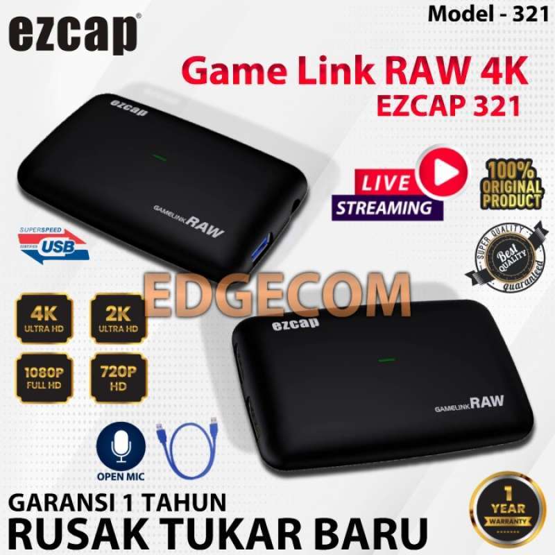 Promo EZCAP 321 Gamelink Raw 4K HDMI Capture Game Live Streaming Diskon ...
