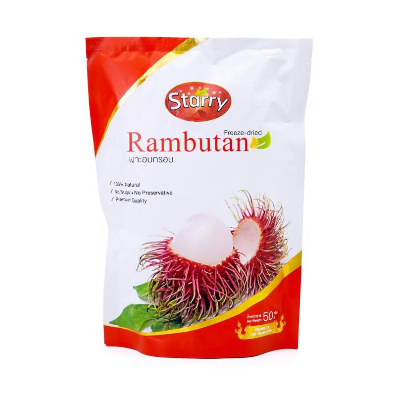 Jual Starry Freeze Dried Rambutan Fruit Healthy Snack Sugar Free [50 g ...