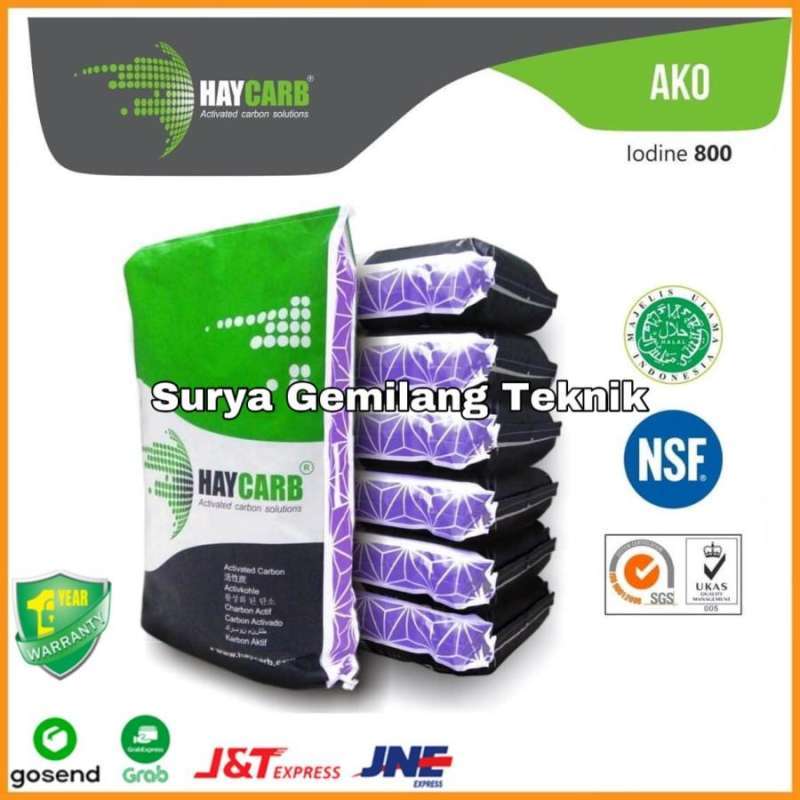 Jual Haycarb Granular Activated Carbon AKO 8x30 khusus GOJEK di Seller ...