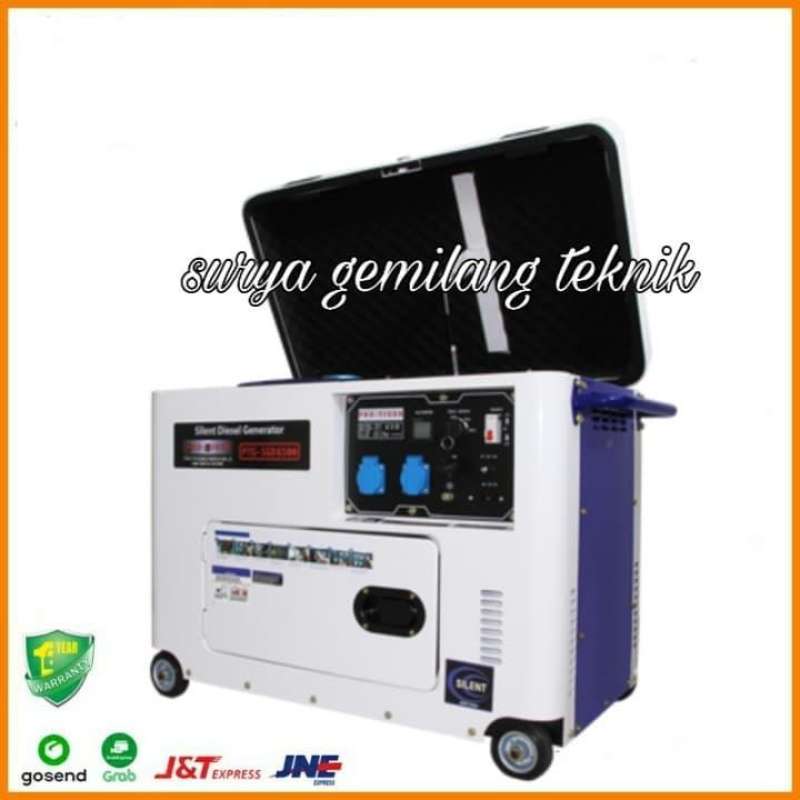 Jual Genset Silent 5000w Genset Diesel Generator Genset Pro Tiger Ptg6500 Di Seller Surya ...
