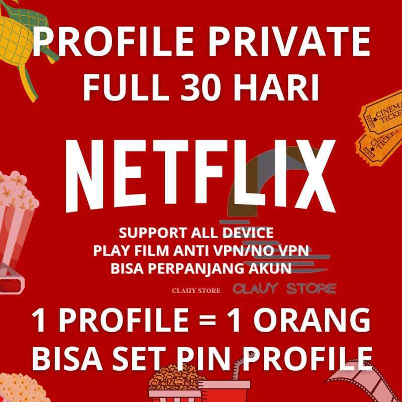 Promo Netflix 1 Bulan Private Profile Netflix Private Profile Netflix ...
